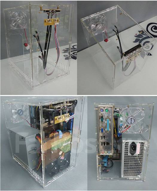 Корпус для ПК прозрачный акриловый 170*260*230 мм X-Gamer, новый, в ...