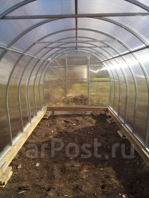 Каркас Теплицы из поликорбоната ДВ Крепкая 2x4 - Сад и огород в Хабаровске