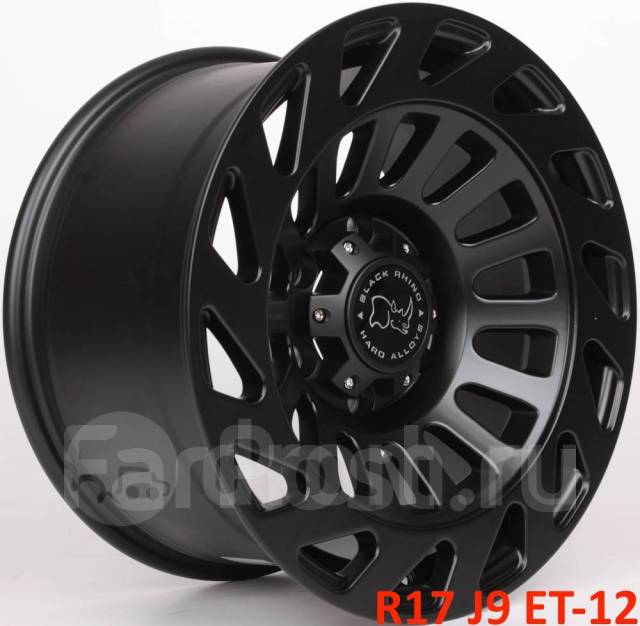 Новые диски Black Rhino Madness R17 J9 ET-12 6X139,7 black matte, 17 ...