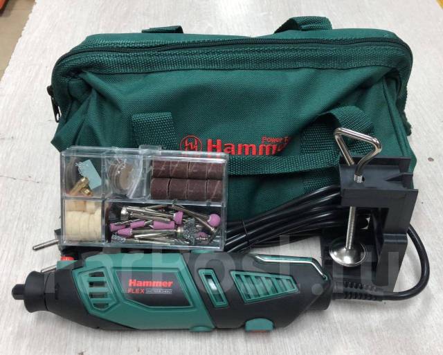 Гравер Hammer Flex MD170A 170Вт гибкий вaл, сумка + насадки 160шт ...