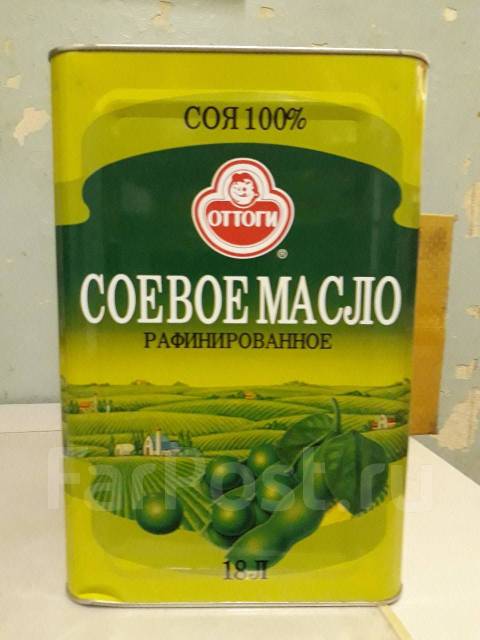 Масло соевое рафинированное Оттоги 18л Корея (Доставка Бесплатно ...