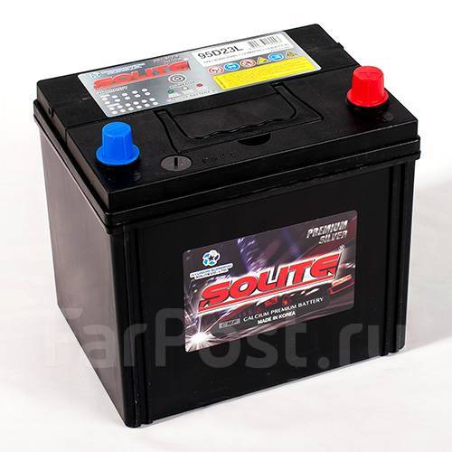 Solite Silver 95D23L 85А/ч 620А (85D23L), кальциевый, обратная (левое ...
