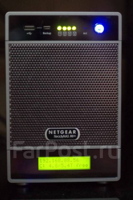 Сетевое хранилище (NAS, MediaServer) Netgear ReadyNas NV+ (RND4000 v3 ...