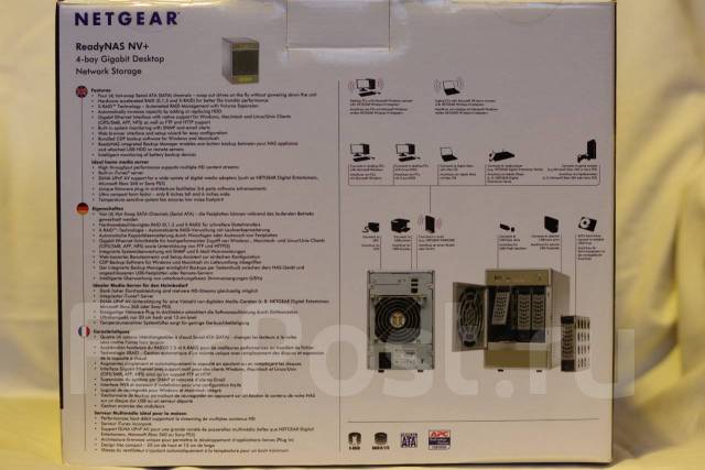 Сетевое хранилище (NAS, MediaServer) Netgear ReadyNas NV+ (RND4000 v3 ...
