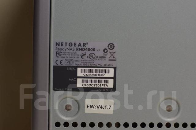 Сетевое хранилище (NAS, MediaServer) Netgear ReadyNas NV+ (RND4000 v3 ...