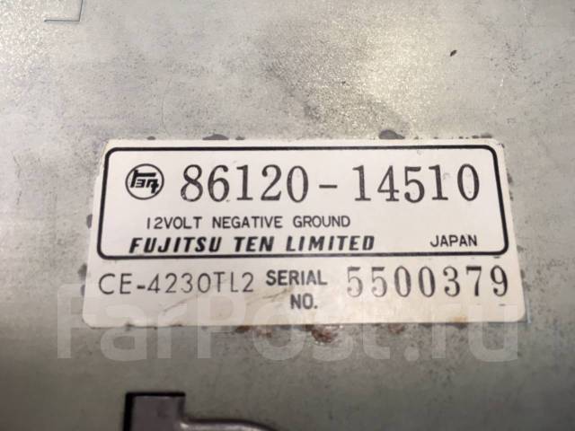 Кассетная Дека Fujitsu Ten 86120-14510 ! Япония ! JDM ! Ретро, 1 DIN ...