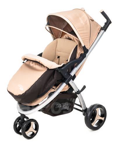 Всесезонная детская прогулочная коляска LIKO BABY. LB1218. Бежевая ...