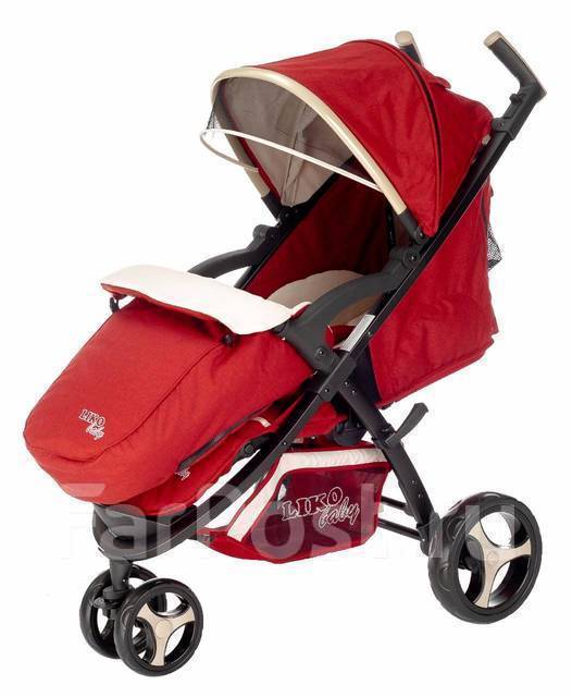 Всесезонная детская прогулочная коляска LIKO BABY. LB1218. Бежевая ...