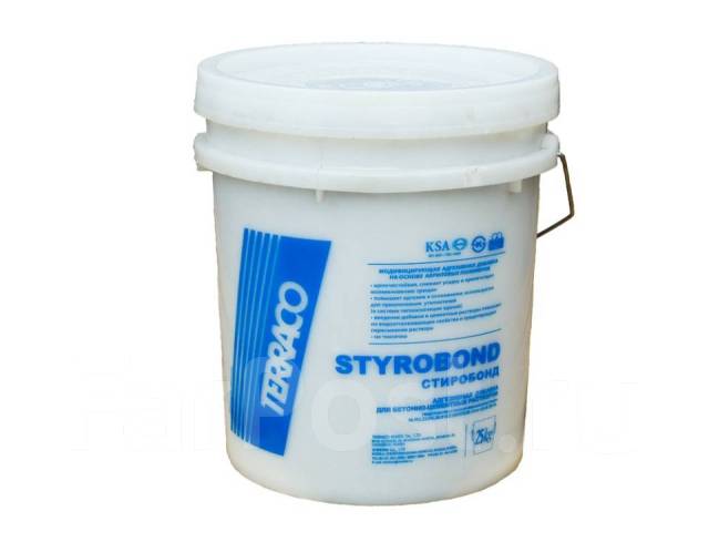 Клеевая добавка шпатлевка Terraco Styrobond 25кг (Террако Стиробонд), в ...