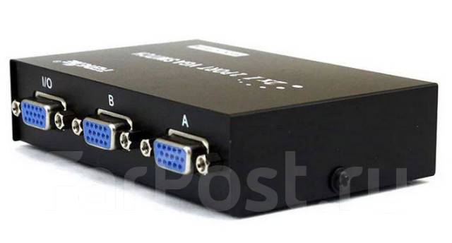 Переключатель Монитора VGA на 2 порта. VGA Switch, Splitter, новый, в ...