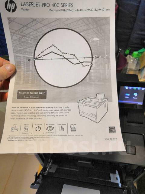 Лазерный принтер, сетевой, с двухсторонней печатью, HP LaserJetPro400dn ...