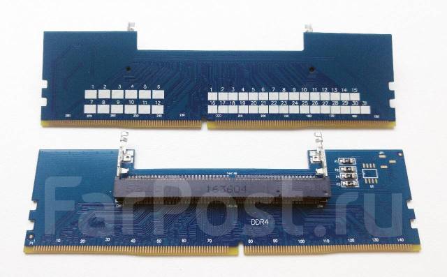 Адаптер, переходник SO-DIMM DDR4 (ноутбук) в DIMM DDR4 (обычный ПК), 8 ...