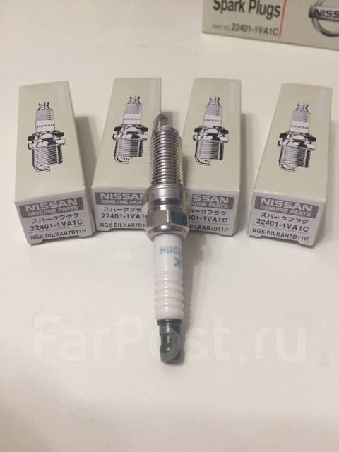 Свечи зажигания 22401-1VA1C Dilkar7D11H Nissan 4ШТ купить во ...