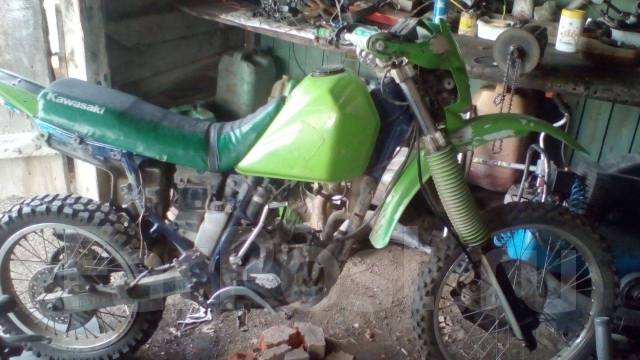 Kawasaki KMX200, 1987, 200 куб. см. 2х тактный, с пробегом, неисправен, 41 120 км, кроссовый ...