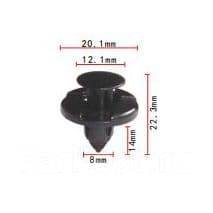 Клипса крепления подкрылка 01553-09321, MR328954 Для автомобилей ...