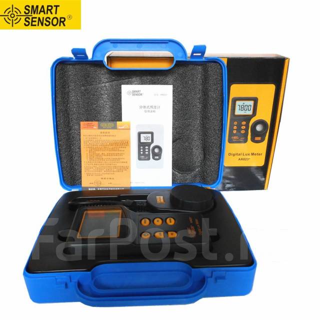 Люксметр цифровой Smart Sensor AR823 с выносным датчиком, новый, в ...