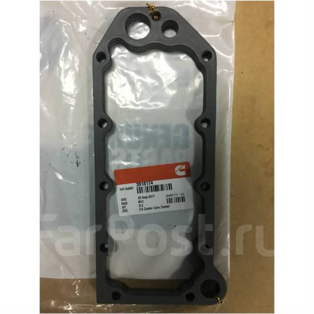 Прокладка маслоохладителя (теплообменника) Cummins 6СТ ISLe 8.3/8.9 ...