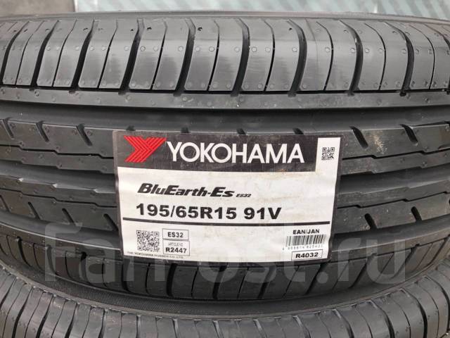 Yokohama BluEarth-ES ES32, 195/65R15 91V, 15", 4 шт, в наличии, 195 мм ...