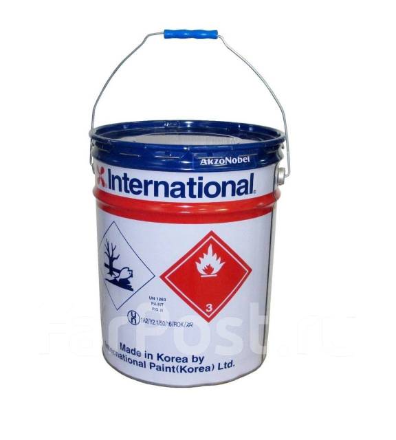 Краска судовая необрастающая Interspeed 6200, красная, банка 20л. (34кг ...