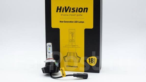 Лампа светодиодная "HiVision" Headlight Z2 Premium HB3, 6000K. Гарантия ...