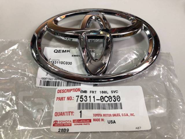 Эмблема решетки Toyota Tundra 75311-0C030 купить в Уссурийске по цене ...