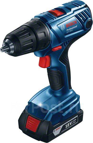Аккумуляторный шуруповерт Bosch GSR 180-LI (18 В), новый, под заказ ...