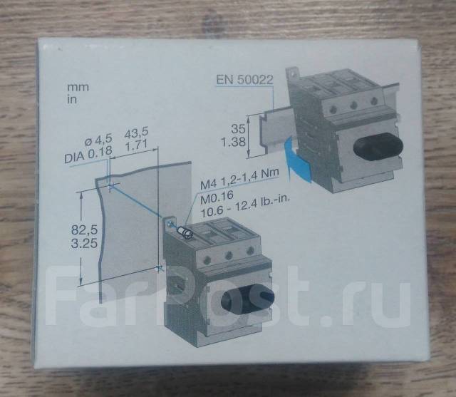 Рубильник 3х-полюсный 63А, модель OT63F3 (пр-во АББ) на ДИН-рейку ...
