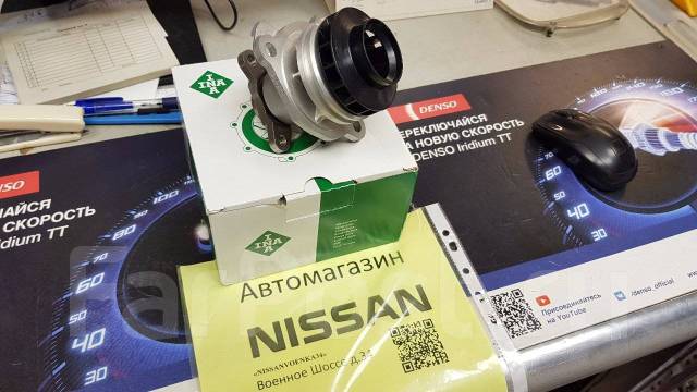 Помпа охлаждения на nissan M9R INA Original купить во Владивостоке по ...