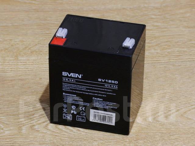 Аккумулятор SVEN 12V 5Ah SV1250 - Корпуса, блоки питания, ИБП во ...