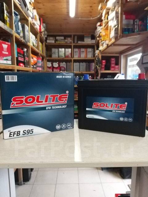 Аккумулятор Solite EFB S95 80А/ч 790А start stop - Аккумуляторы во Владивостоке