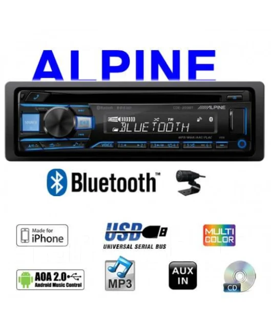 Автомагнитола Alpine CDE-203BT /USB/MP3/ 1DIN, новый, под заказ. Цена ...