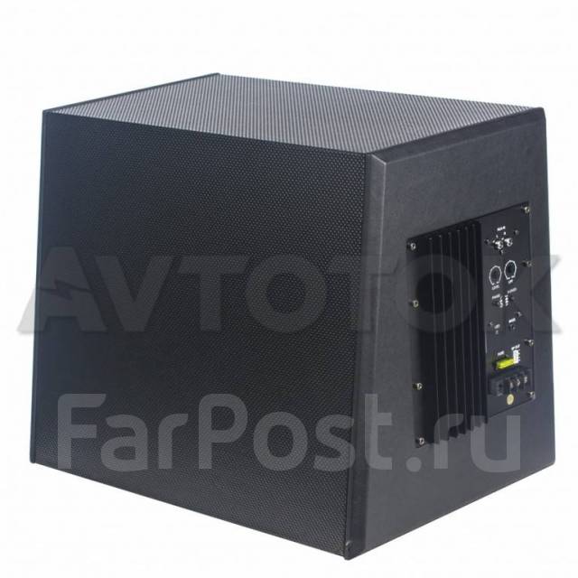 Активный сабвуфер ACV BBA-12D, компонентные, 30 x 30 см (11,8 x 11,8 дюймов), 180 Вт, с корпусом ...