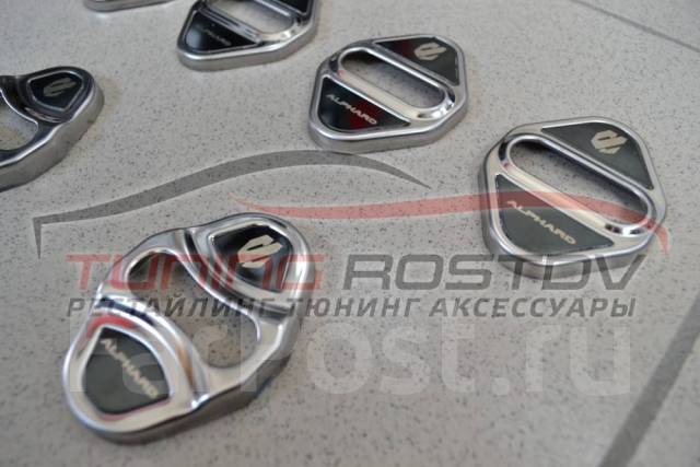 Накладки на дверные петли Alphard хром купить во Владивостоке по цене ...