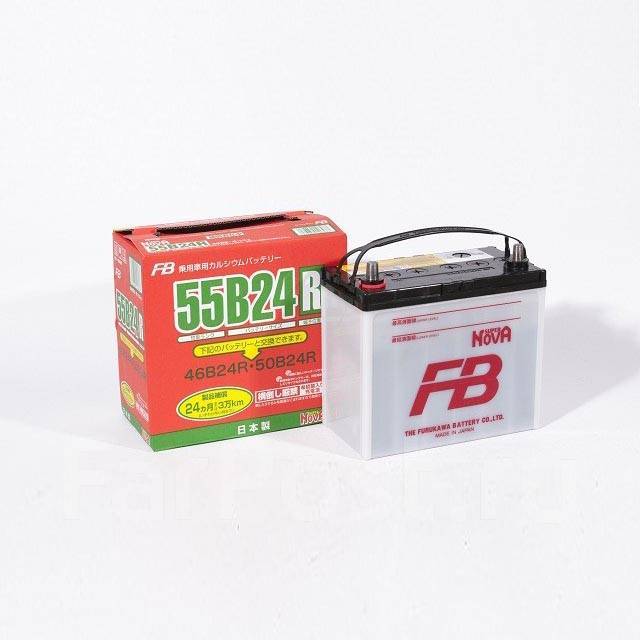 Аккумулятор FB Furukawa Battery Super Nova 55B24R 45а/ч п. т 480А, кальциевый, прямая (правое ...