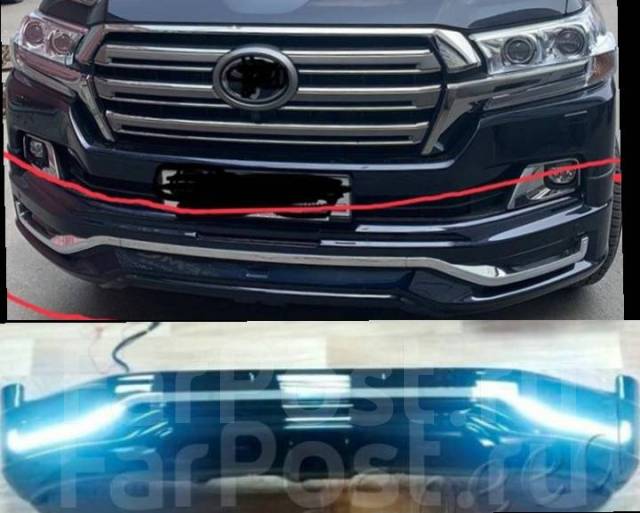 Губа Modellista Toyota Land Cruiser 200/LC 200 LED/NEON 2016+ купить во Владивостоке по цене: 15 ...