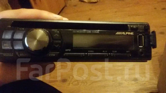 Магнитофон Alpine CDE-110UB, 1 DIN — 178x50 мм, б/у, в наличии. Цена: 2 ...