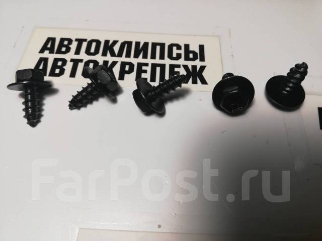 Крепёж, саморез для клипс Toyota 6мм под 10ключ и крест. отвертку ...