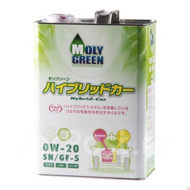 Масло моторное синтетическое MOLY Green Hybrid SN/GF-5 0W-20 4л ...