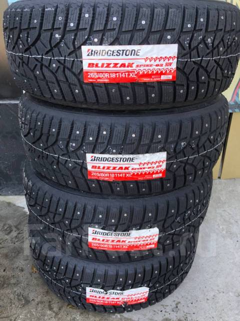 Bridgestone Blizzak Spike-02 SUV, 265/60R18 114T - Шины во Владивостоке