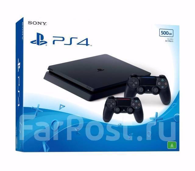 PlayStation 4 slim 500гб + 2 геймпада + игры в подарок ! Гарания ...