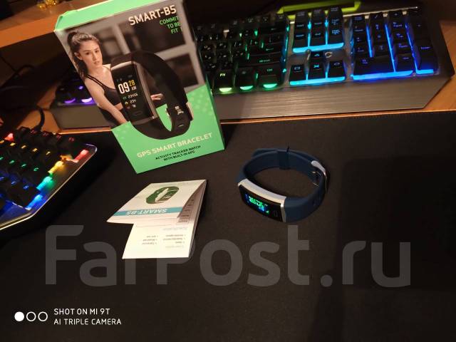 Смарт-браслет Smart-B5 с GPS-трекером IP68 давление пульс Blue, B5 ...