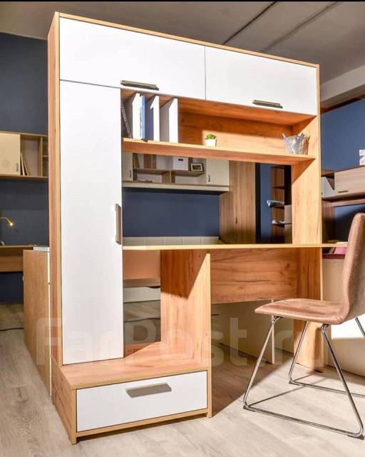 Стол письменный Лайт 03 243 Дуб крафт золотой Белый новый в наличии Цена 11 670₽ во