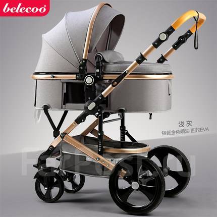 Коляска Belecoo 2 в 1 цвет серебро, новый, в наличии. Цена: 8 900₽ во ...