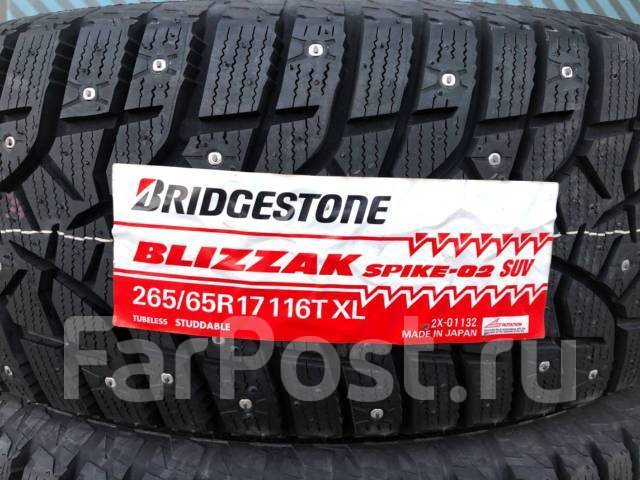 Bridgestone Blizzak Spike-02, 265/65R17 116T - Шины во Владивостоке
