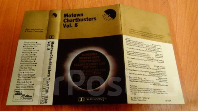 Кассета Motown Chartbusters Vol.8, 1968-1973 г. Оригинал 100% ...