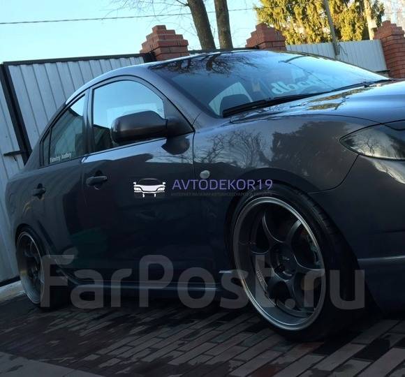 Пластиковые накладки на пороги Mazda 3 (Мазда 3) bk 2004-2009г купить в ...