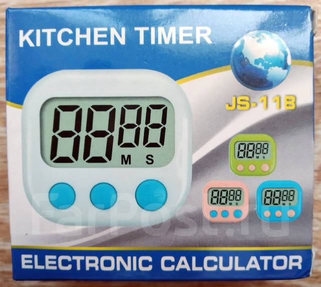 Кухонный цифровой таймер - секундомер, звуковой сигнал JS-118, новый, в наличии. Цена: 340₽ во ...