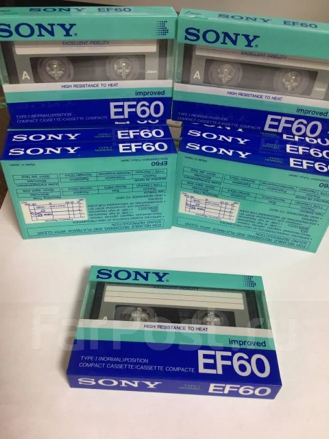 Продам аудиокассеты SONY EF60 TYPE I Normal Position, новый, в наличии ...