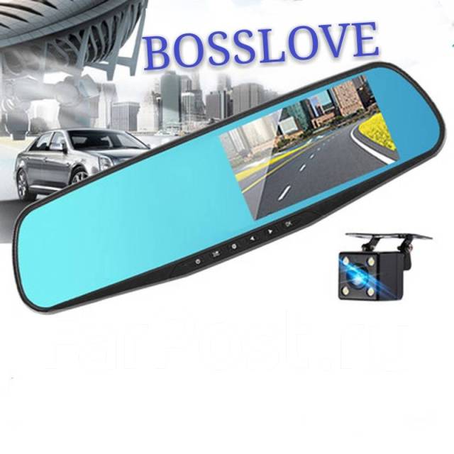 Зеркало видеорегистратор Full HD 1080+ камера. Vehicle Blackbox DVR во ...