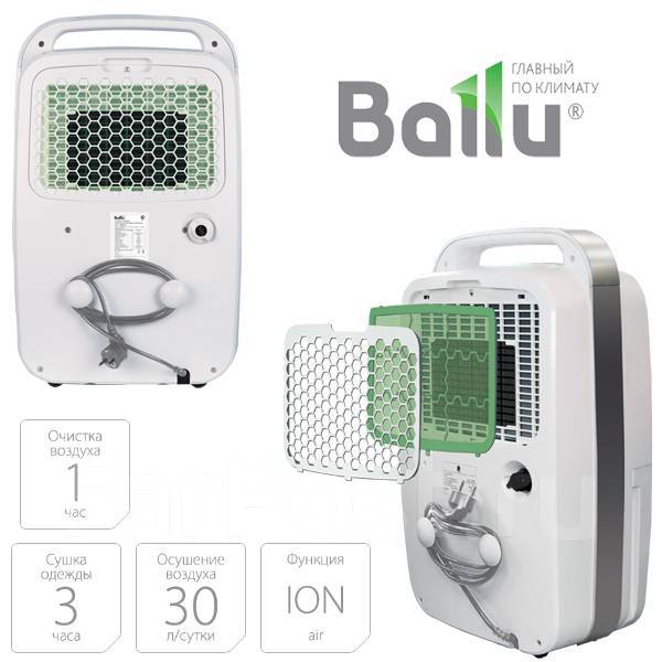 Недорогой мультикомплекс, осушитель Ballu BD30MN в стиле Black & White, новый, в наличии. Цена ...